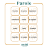 Parole to zestaw 96 kart do druku w języku włoskim